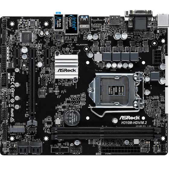 Shop ASRock H310M-HDV/M.2 Motherboard (Intel H310/LGA 1151) Online from ...