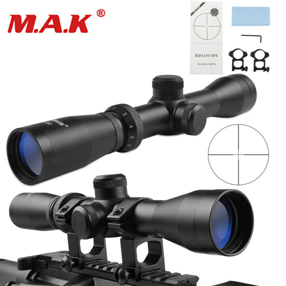 laser rifle scope 2-7x32 Long Eye Relief Scope+Short Scout Mount Combo ...