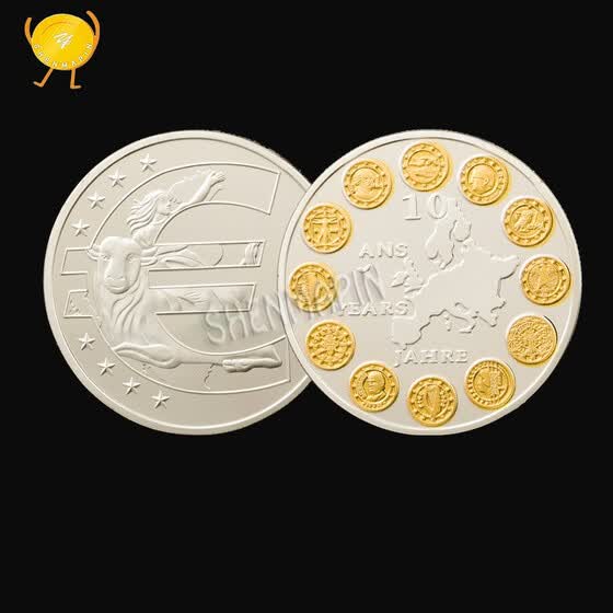 Shop European Union Twelve Countries Commemorative Coins Gold-plated ...