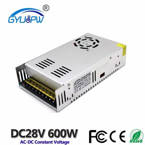 Shop DC Power Supply 28V 21.5A 600w Led Driver Transformer AC110V 220V ...