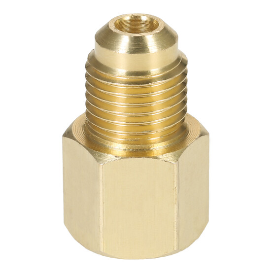 R134a Refrigerant Tank Adapter 1/2'' ACME Female x 1/4'' Male Flare Fitting